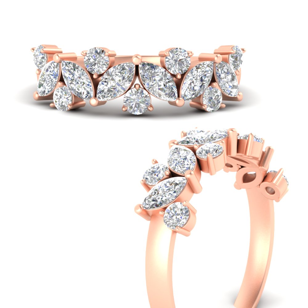 1.85 Ct Vintage Wedding Bands For Women – Fascinating Diamonds