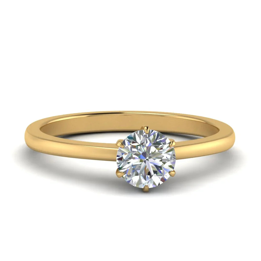 6 Prong Engagement Rings | Secure Classic Diamond Settings ...