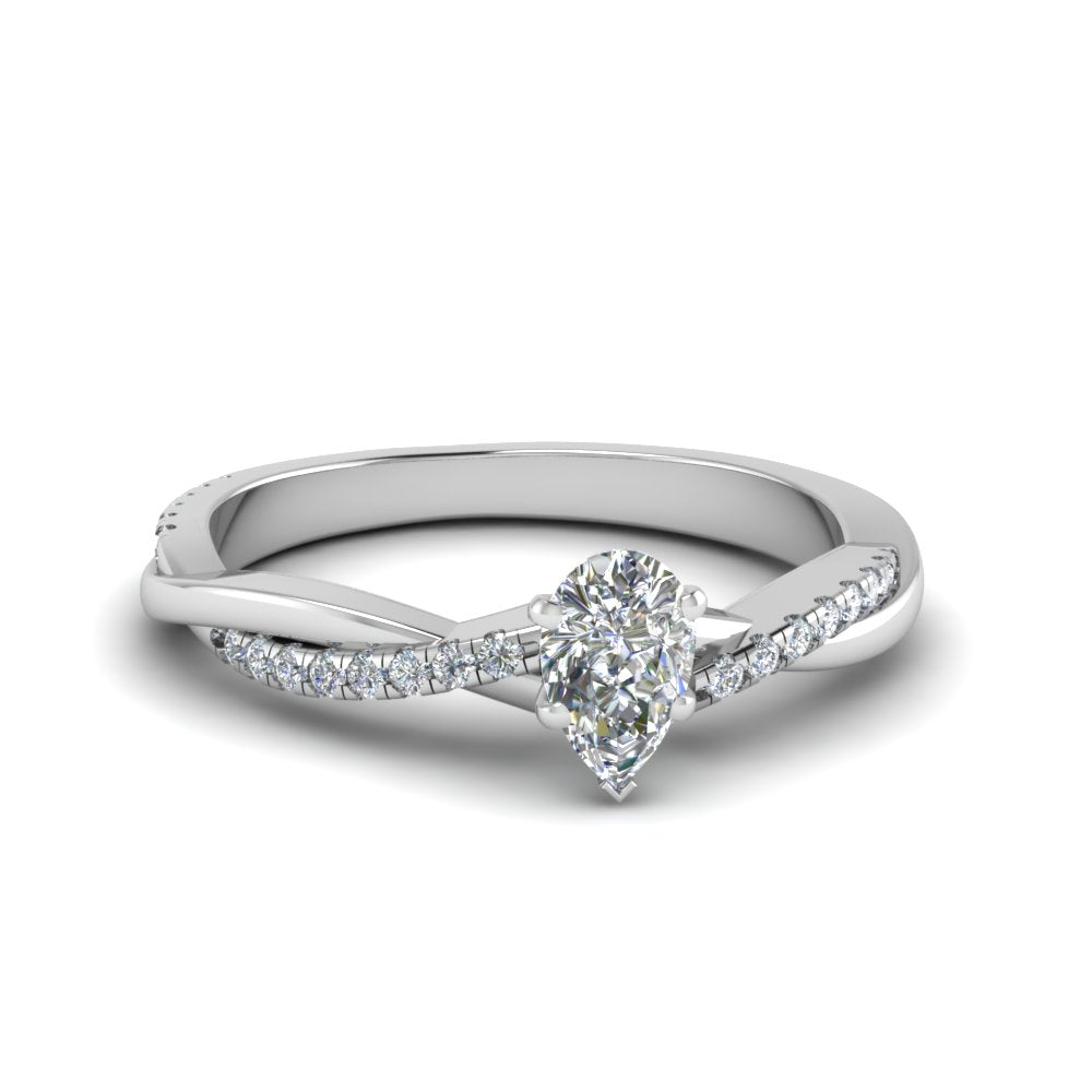 Pear Shaped Diamond Engagement Rings | Lab & Natural Diamonds ...