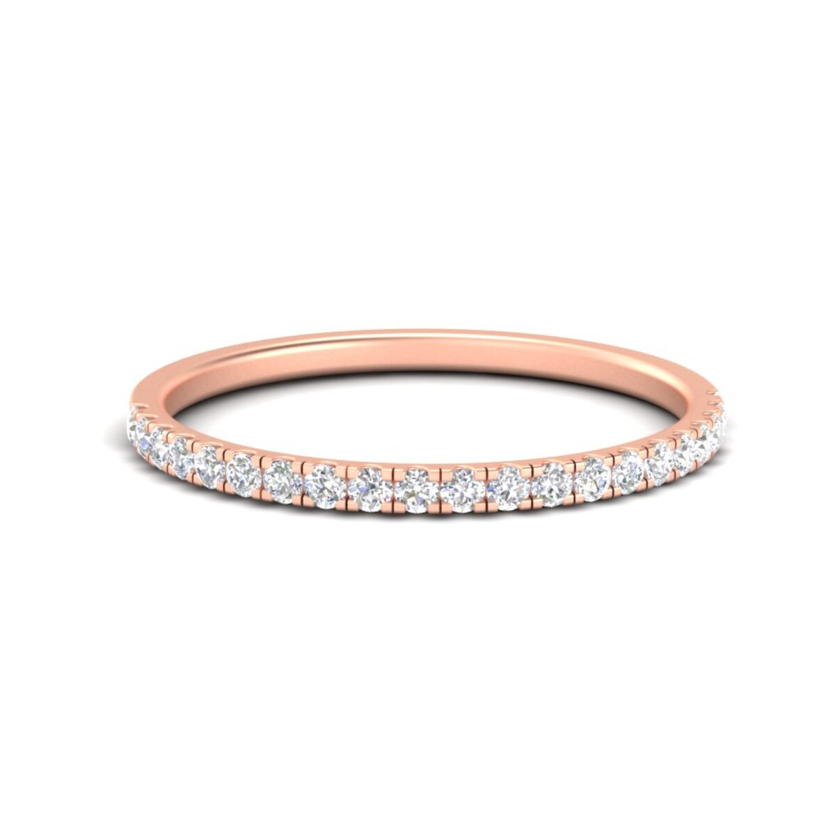 French Prong Stacking Wedding Ring – Fascinating Diamonds