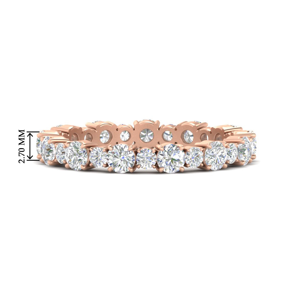 Shop 1 Carat Round Graduated Diamond Eternity Band Online – Fascinating ...