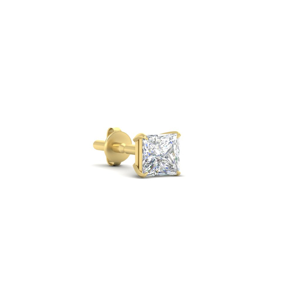 4 Carat Single Stud Earring For Man – Fascinating Diamonds