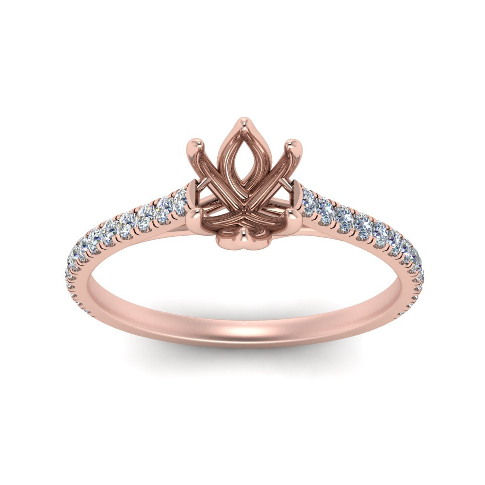 6 Claw Prong Simple Semi Mount Ring – Fascinating Diamonds