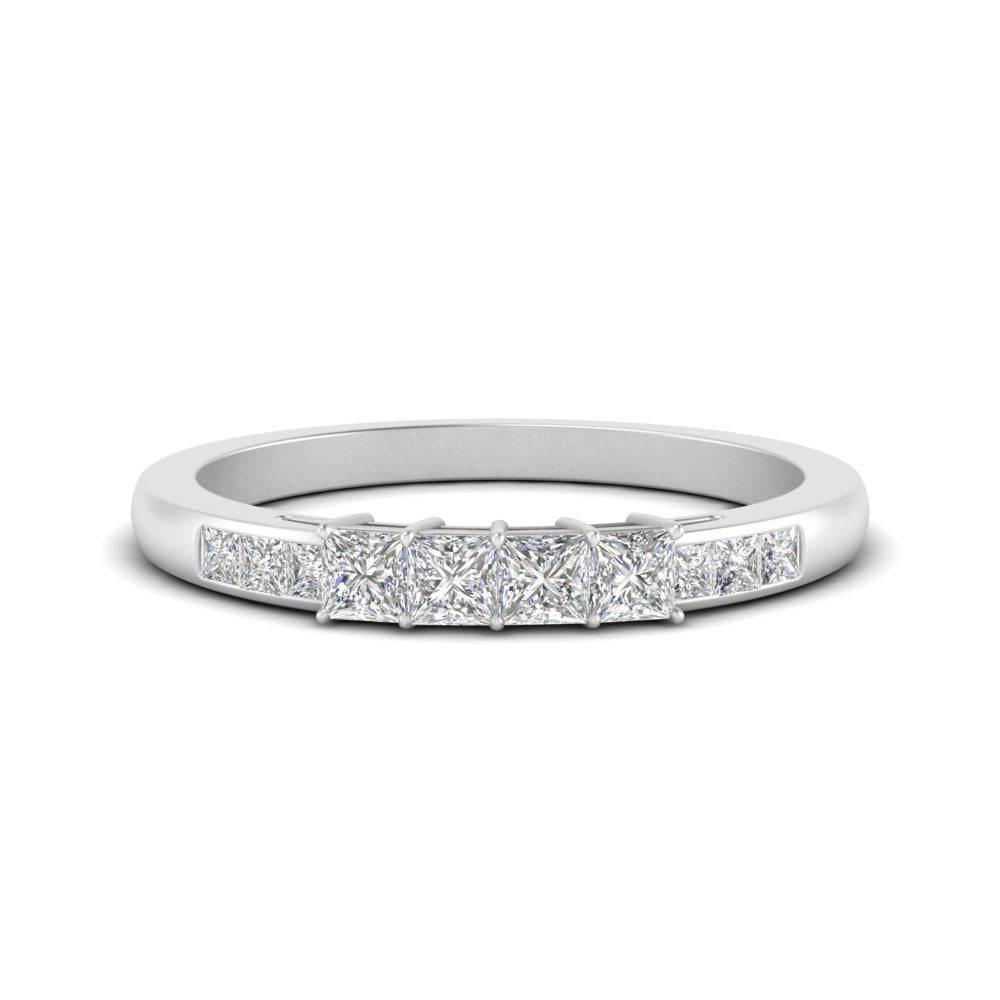 Basket Channel Set Wedding Band – Fascinating Diamonds