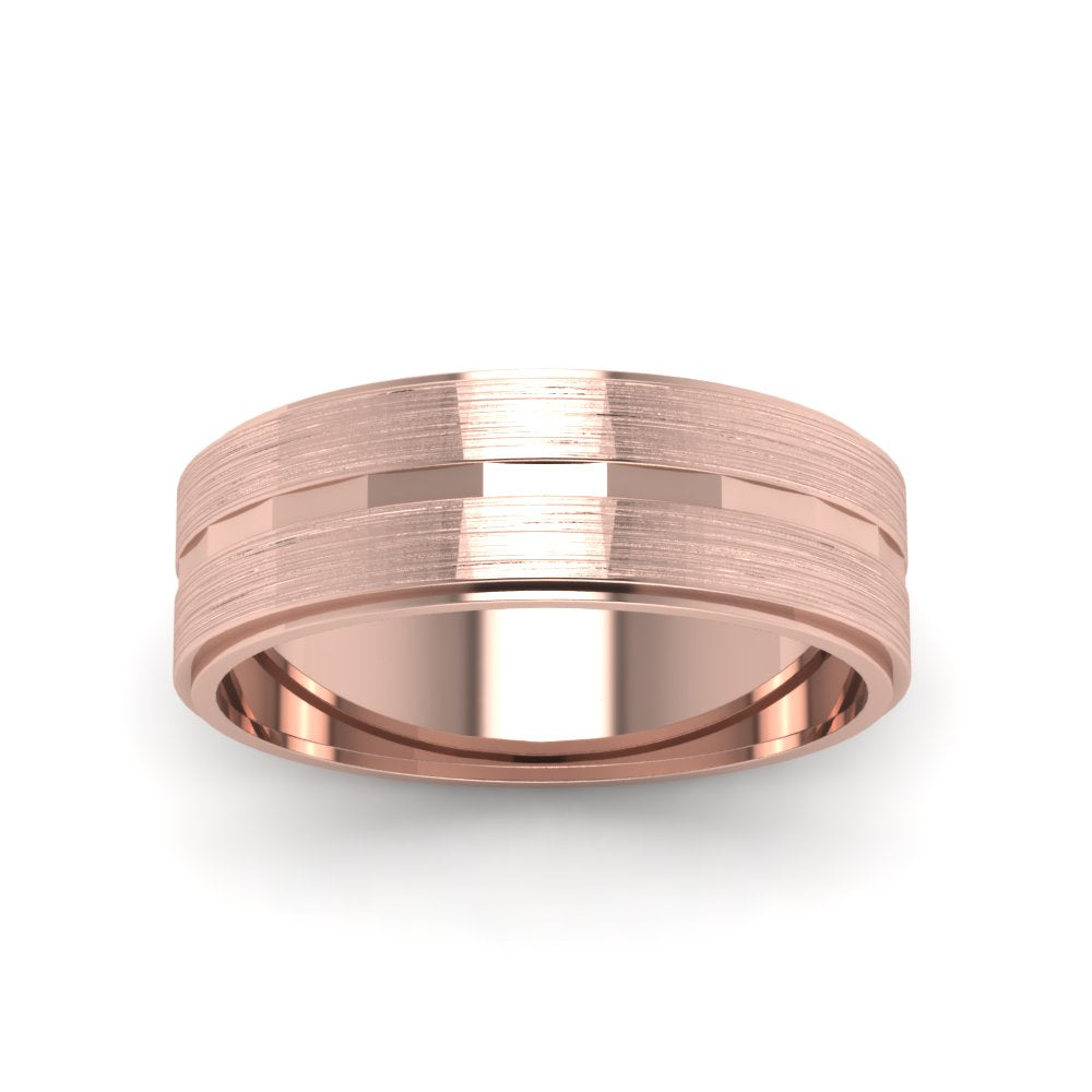 Brushed Finish Band – Fascinating Diamonds