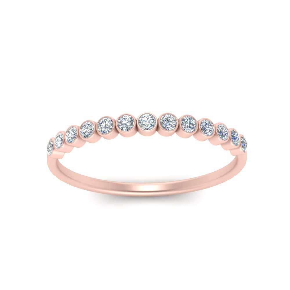Thin Bezel Set Stack Ring – Fascinating Diamonds