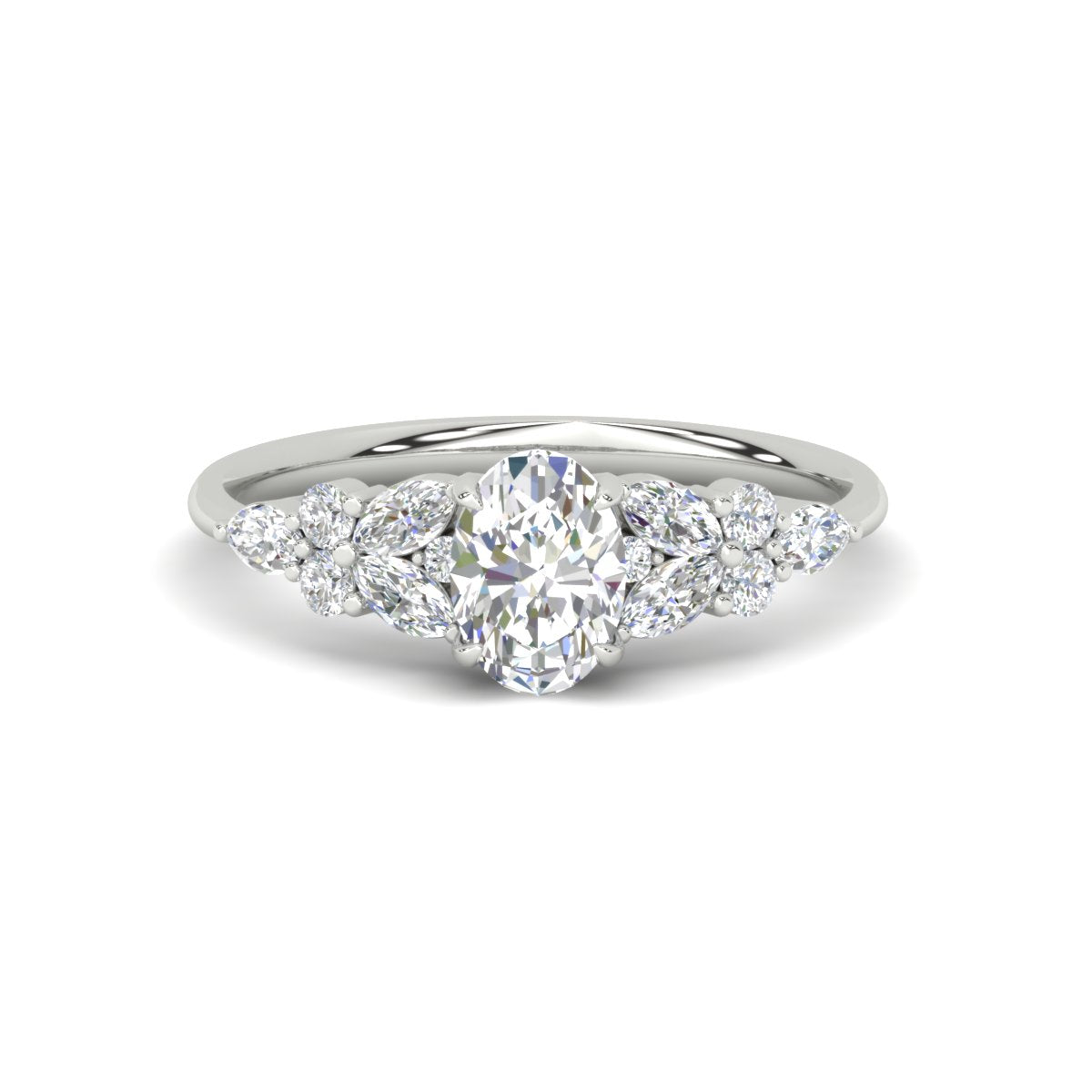 Floral Engagement Rings | Flower Diamond Rings – Fascinating Diamonds