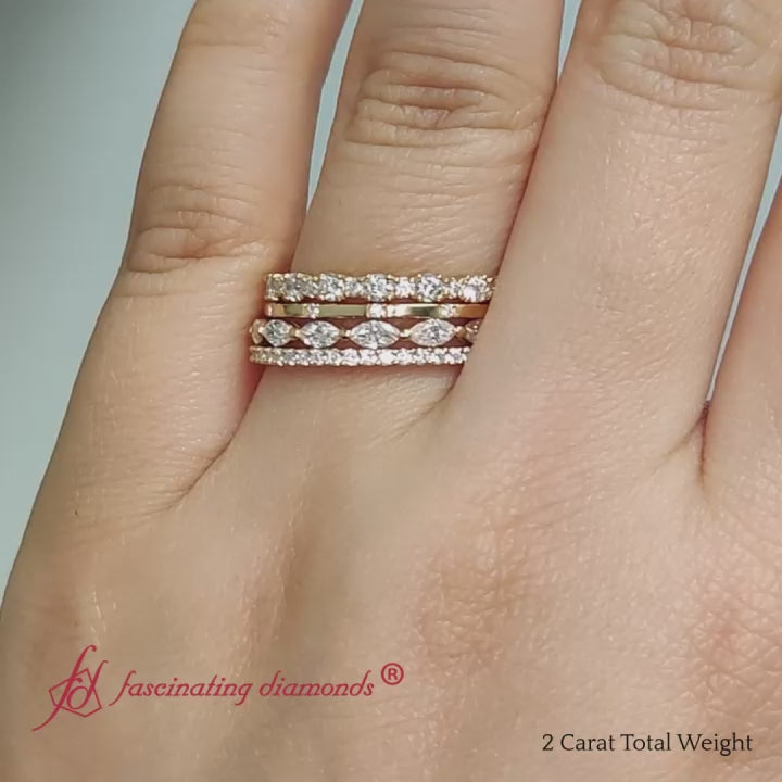 Stacking Anniversary Bands For Her – Fascinating Diamonds