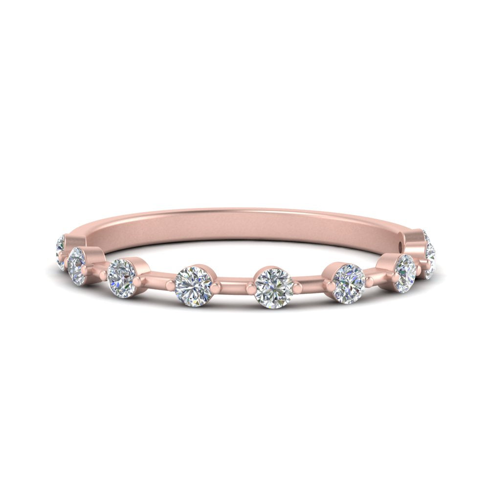 Thin Spaced Out Stack Wedding Band – Fascinating Diamonds